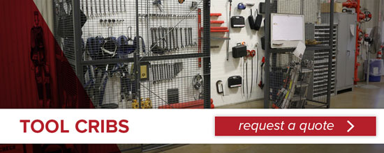 Tool Storage Cribs Organize & Secure Company Equipment - WireCrafters
